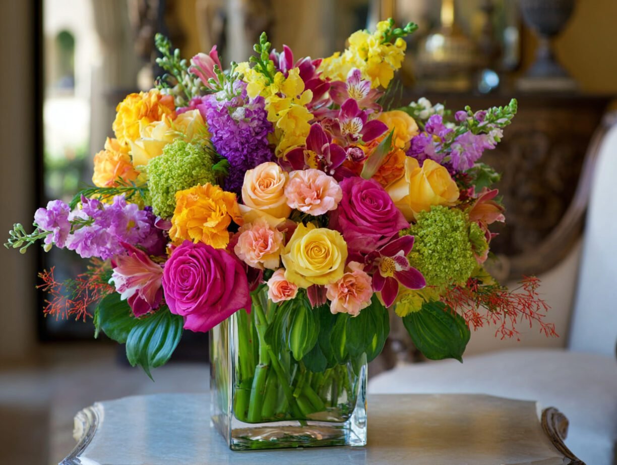 Tropical flair: flower arrangement | Buy flowers Boca Raton