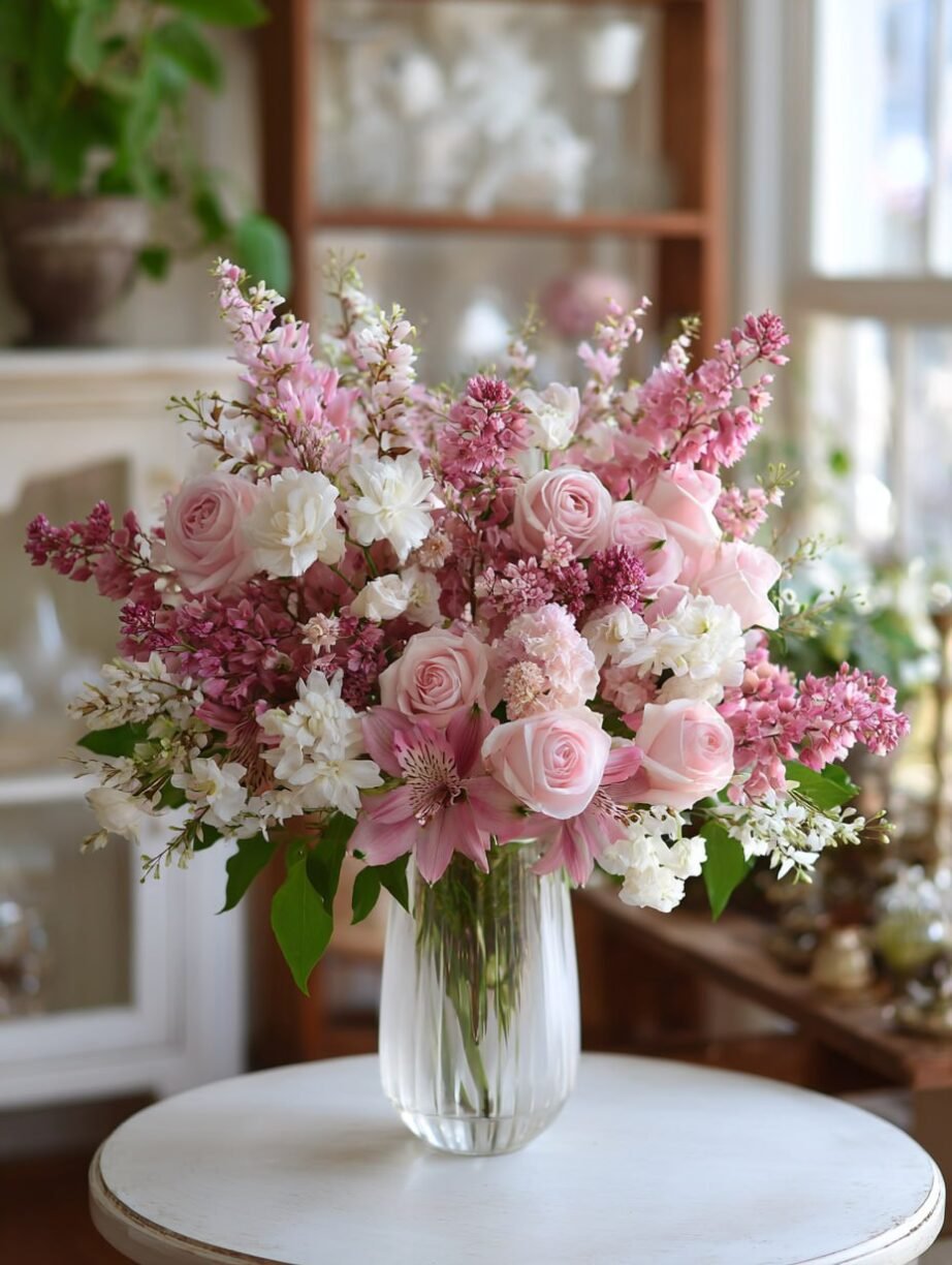 Boca Blush Elegance: Pink Arrangement | Buy flowers Boca Raton